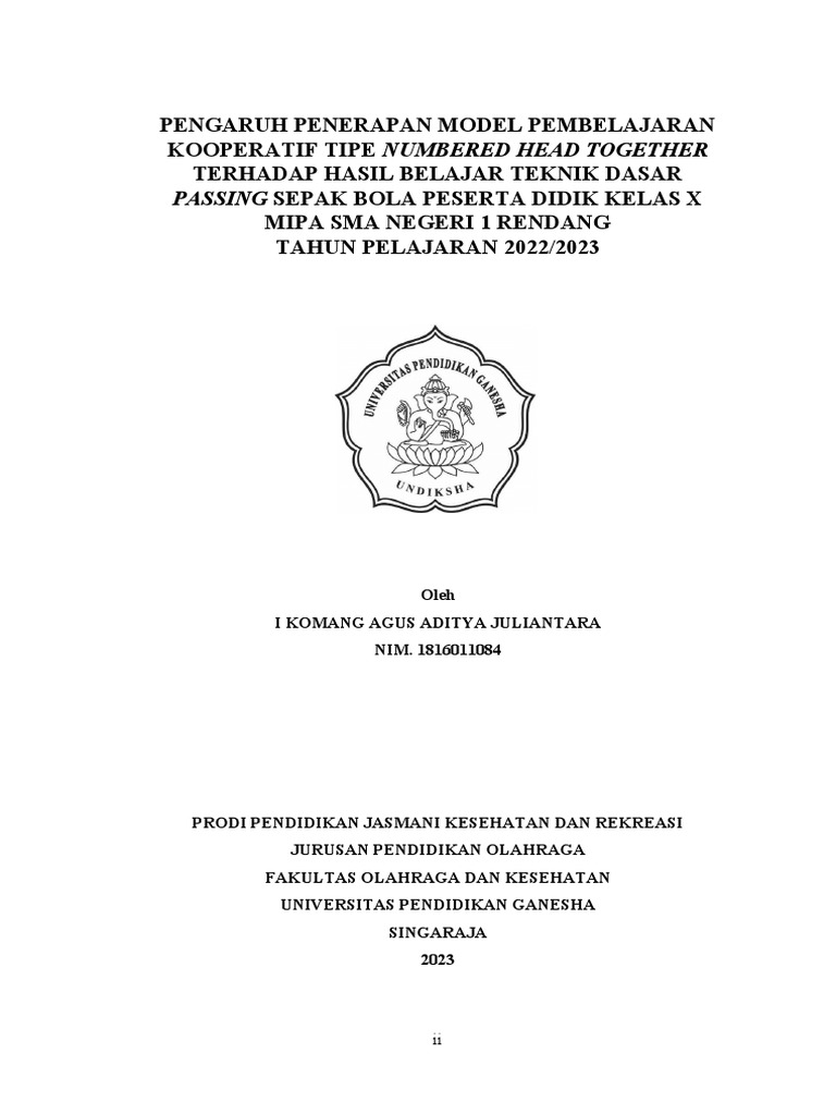 Skripsi Agus Aditya | PDF