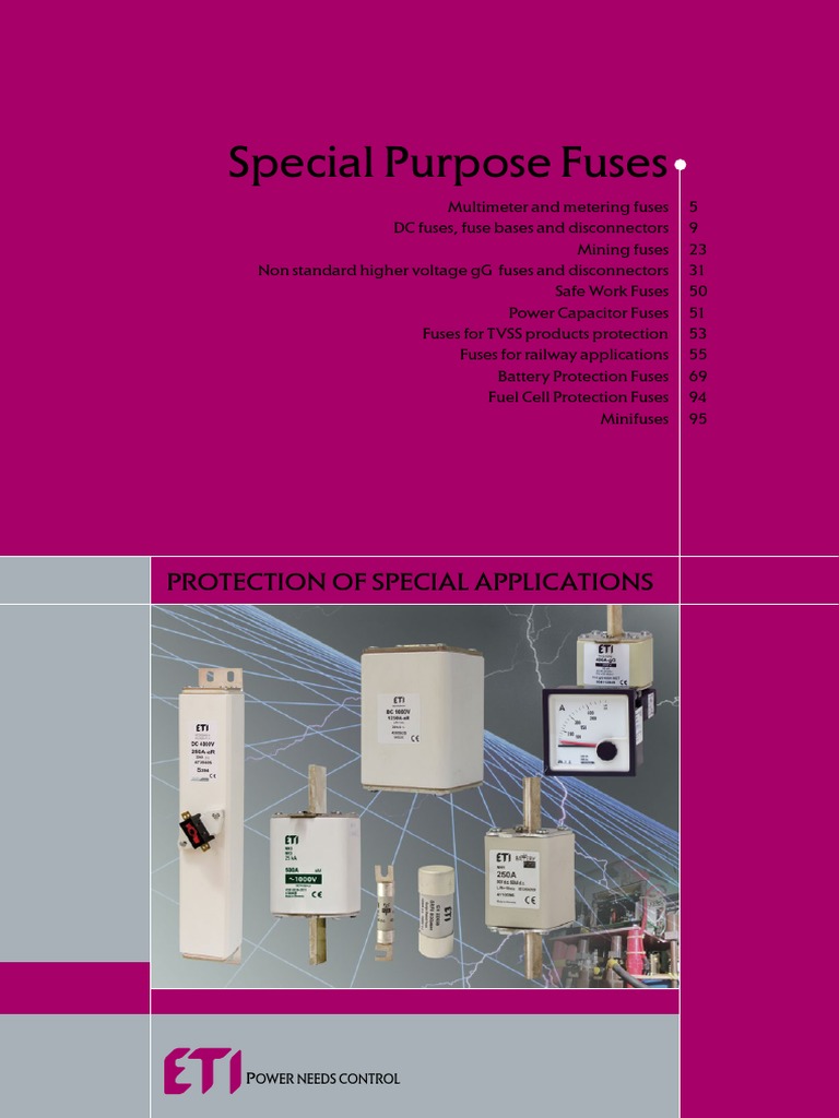 Special Purpose Fuses 2019 | PDF | Fuse (Electrical) | Power Supply
