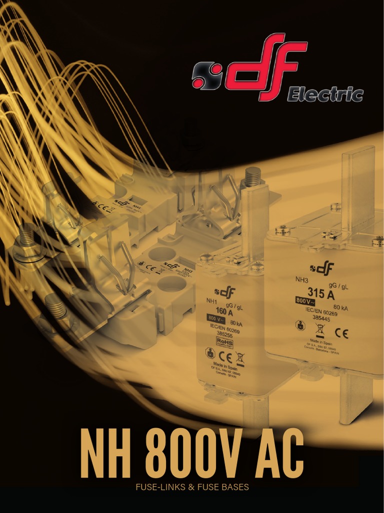 NH 800v Ac Fuse Links and Bases | PDF | Fuse (Electrical) | Materials