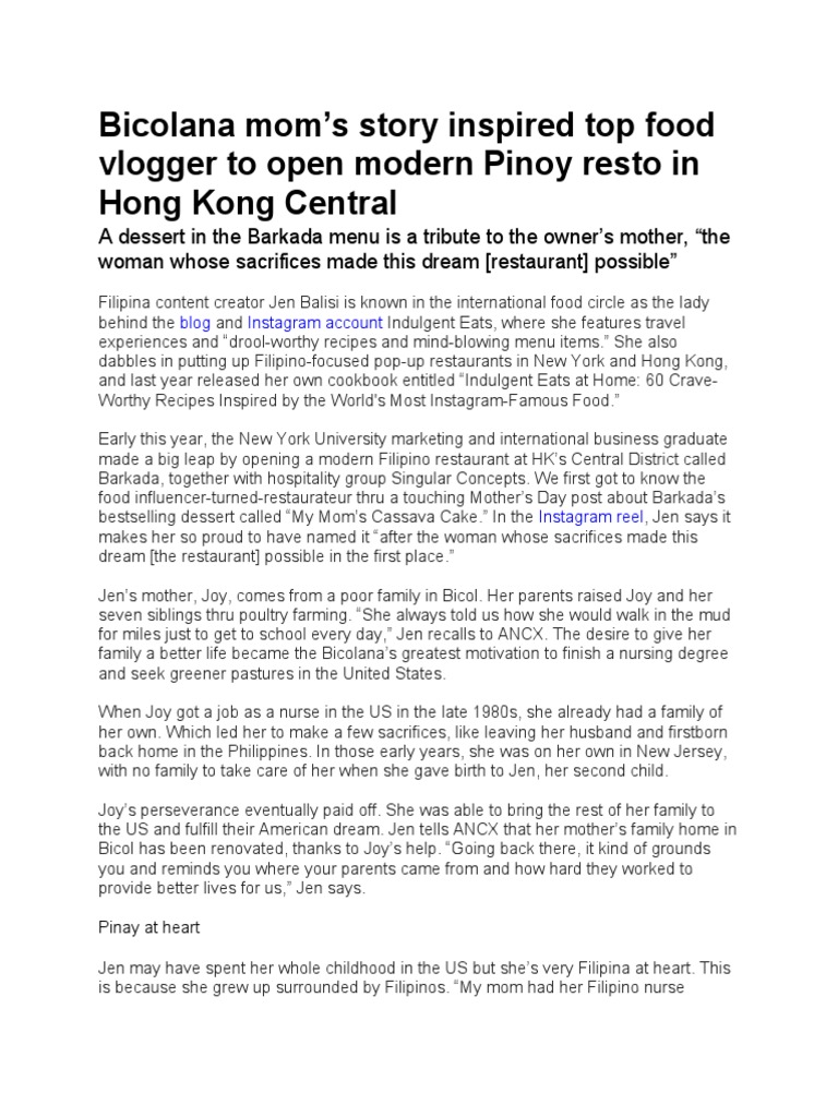 Bicolana Mom | PDF | Cooking | Food And Drink