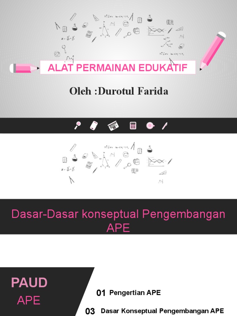 Alat Permainan Edukatif: Oleh:Durotul Farida | PDF