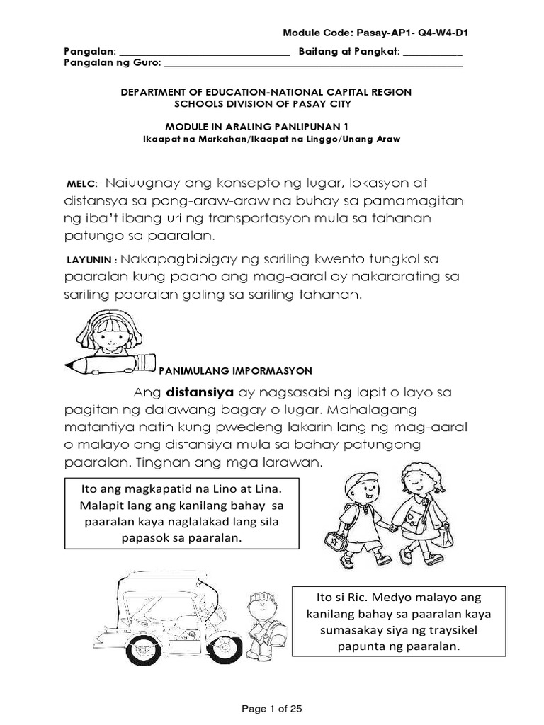 5 Pasay-AP1-Q4-W4 | PDF