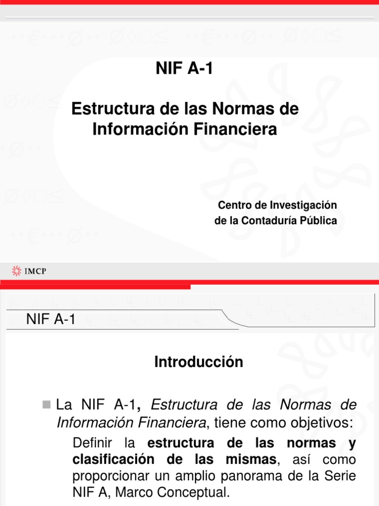 Nif A1 | PDF | Estado financiero | Contabilidad