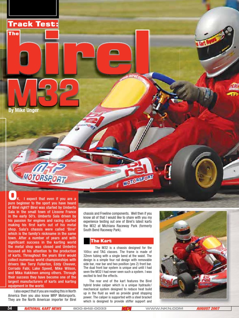 Birel M32 | PDF | Axle | Tire