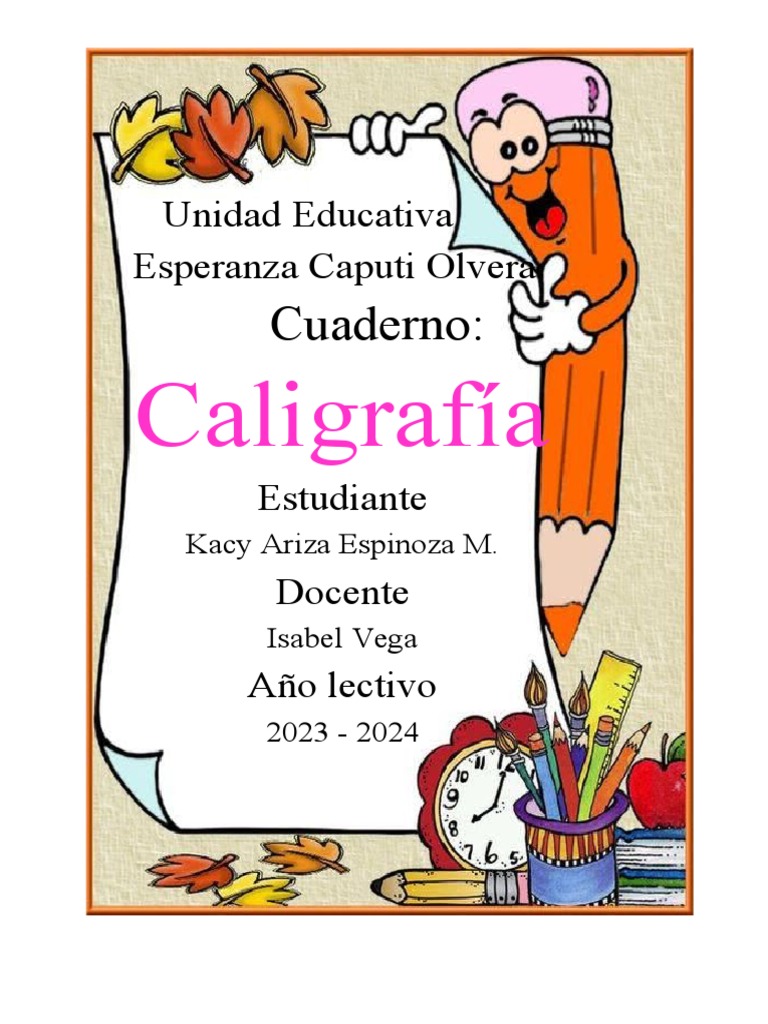 Caratula de Cuaderno | PDF