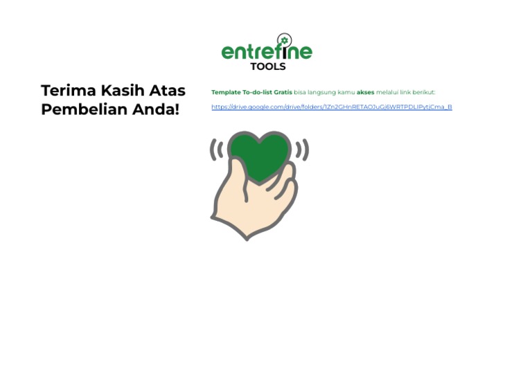 Template To-Do-List Gratis - Terima Kasih Dari Entrefine! - Sheet1 | PDF
