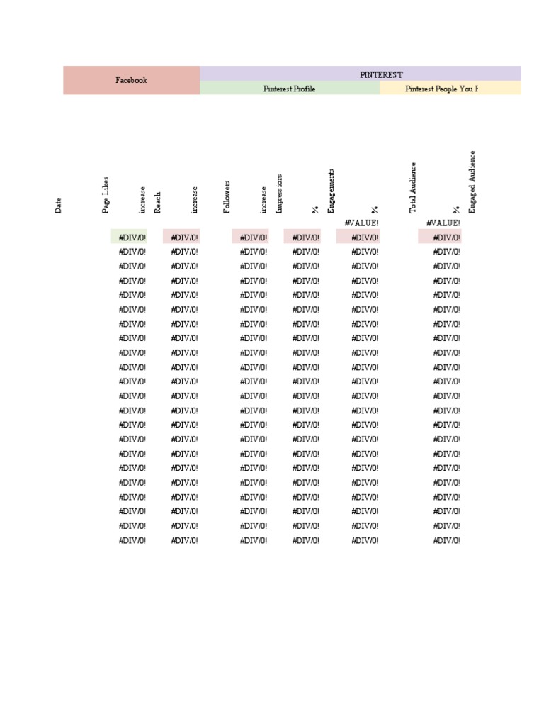 Social Media Analytics Tracking Spreadsheet | PDF | Mass Media ...