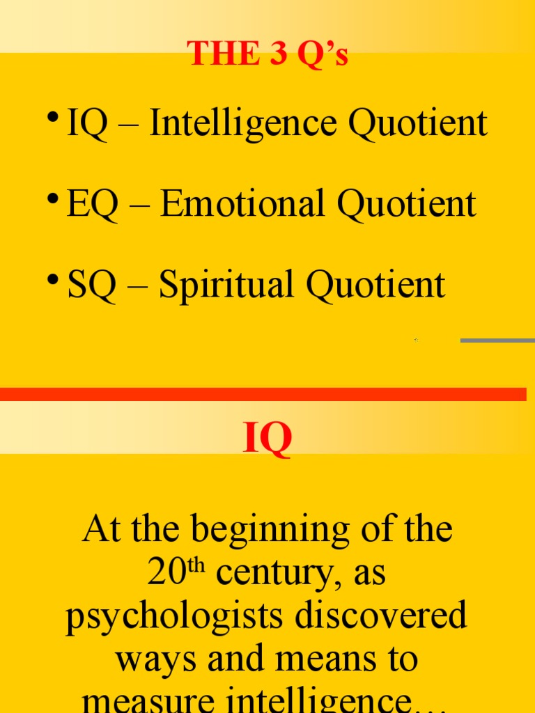 9 Spiritual Quotient | PDF | Emotional Intelligence | Intelligence