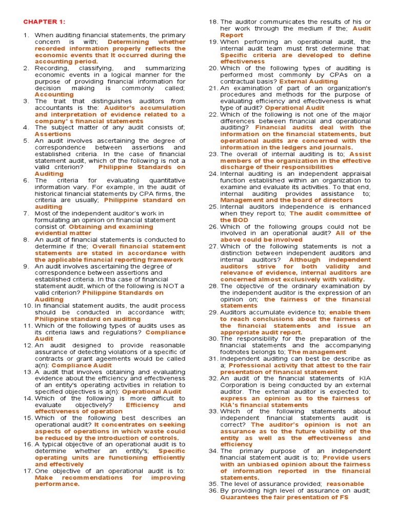 Review Aud | Download Free PDF | Audit | Financial Audit