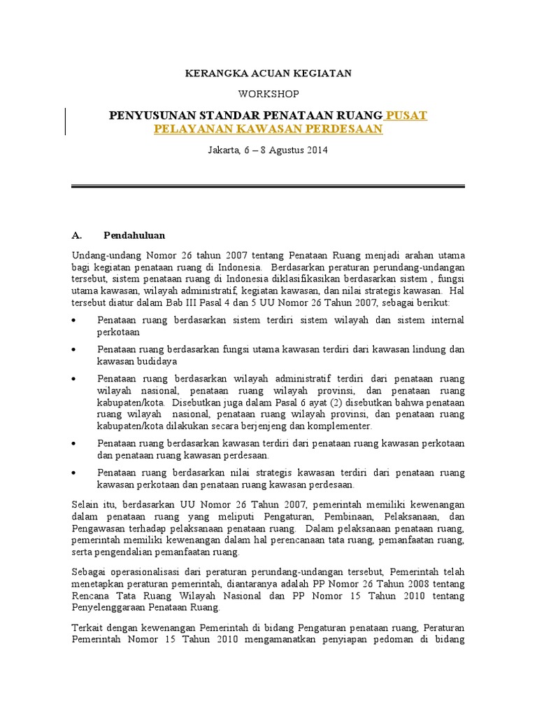 KAK Workshop SPR PPKP | PDF | Teknologi & Rekayasa