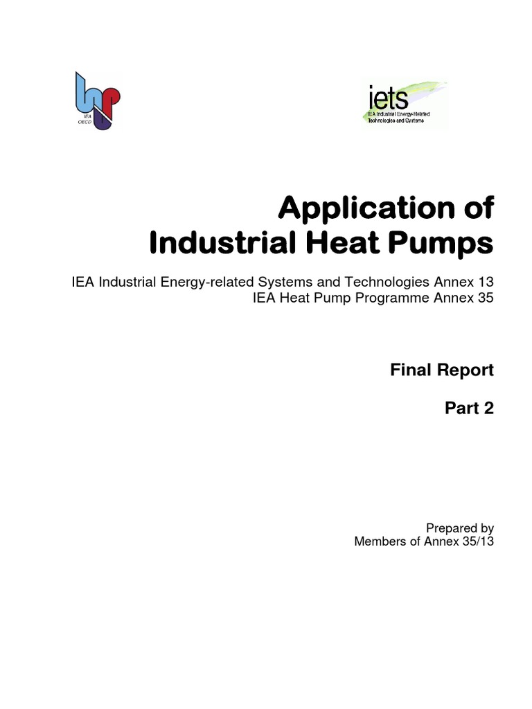 Iea HPP Annex 35 Part II | PDF | Heat Pump | Cogeneration