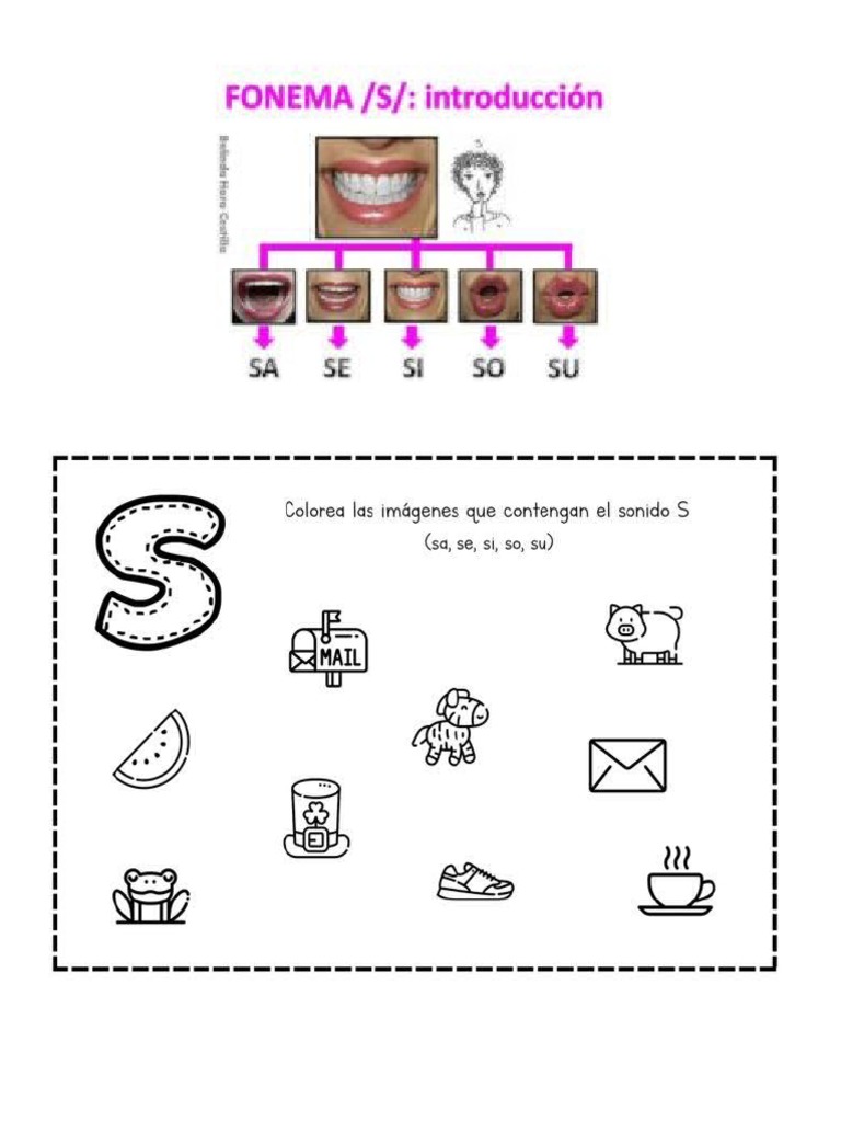 Tarea Fonema S | PDF