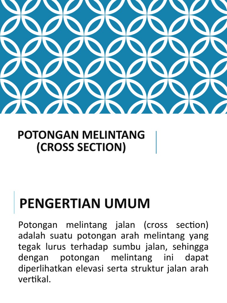 POTONGAN MELINTANG (CROSS SECTION) - Revisi | PDF
