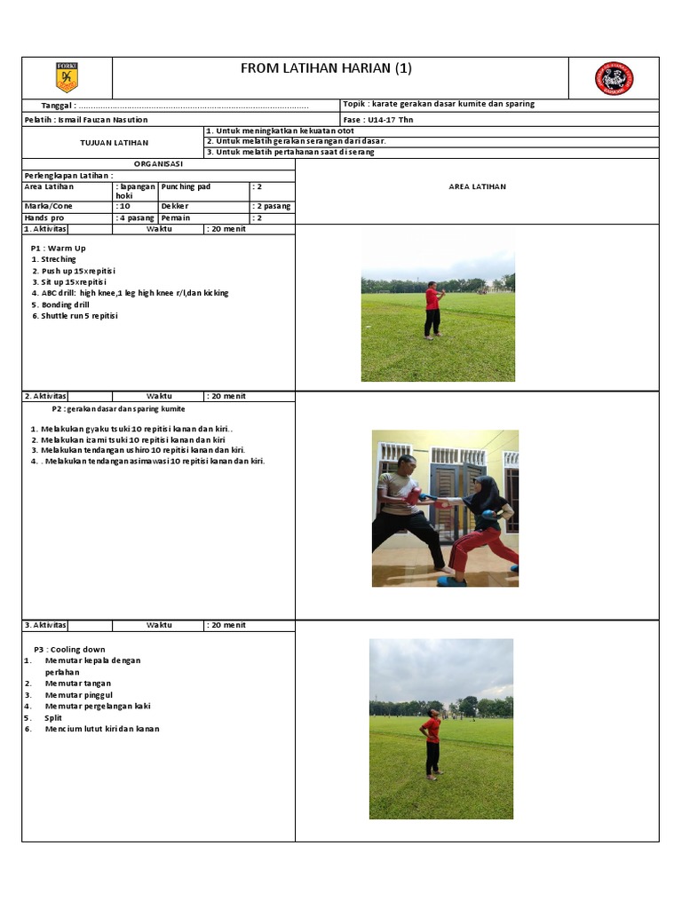 Program Latihan Karate | PDF
