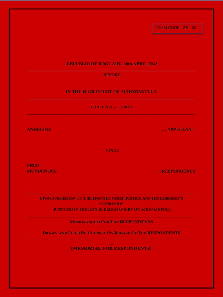 Zenith Respondent Final-2 | PDF | Divorce | Marriage