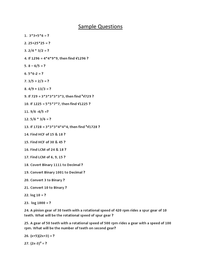 EASA Part 66 Sample Exam Questions | PDF | Area | Triangle