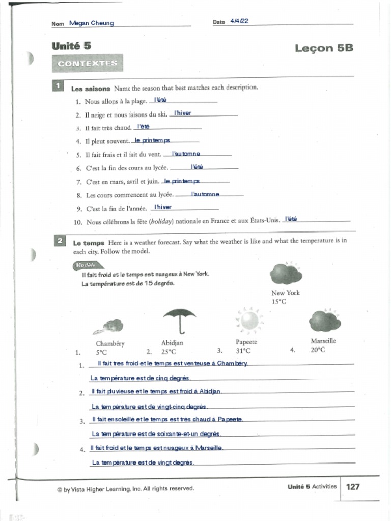 5 B D'accord 1 | PDF