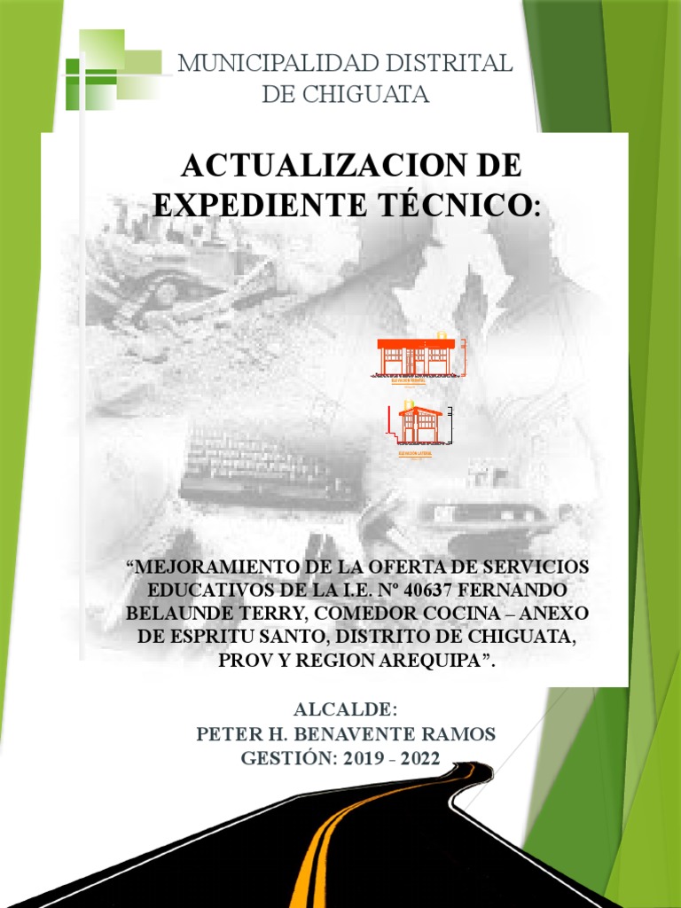 Carátula de Expediente Técnico I.E. 40637 | PDF