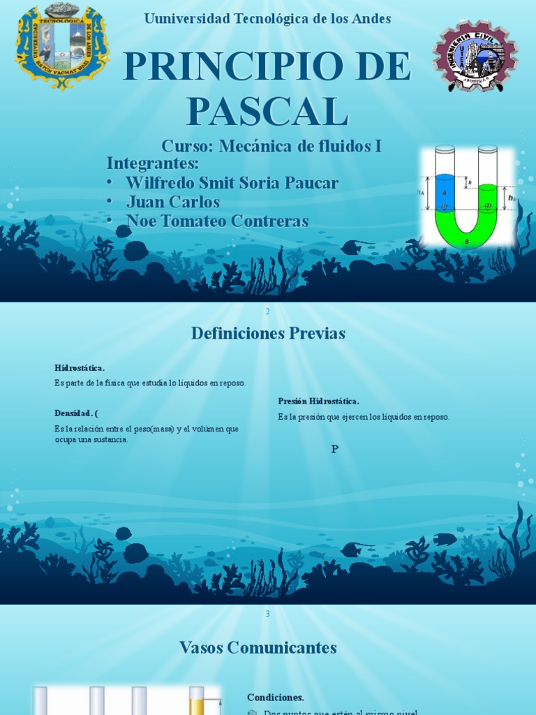 Principio de Pascal 3 Mod. | Descargar gratis PDF | Presión | Líquidos