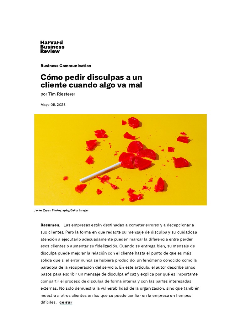 Cómo Pedir Disculpas Cuando Algo Sale Mal | PDF | Software ...