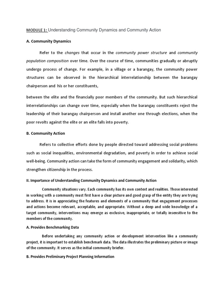 Cesc Hand Outs Module 1 5 | PDF | Community | Citizenship