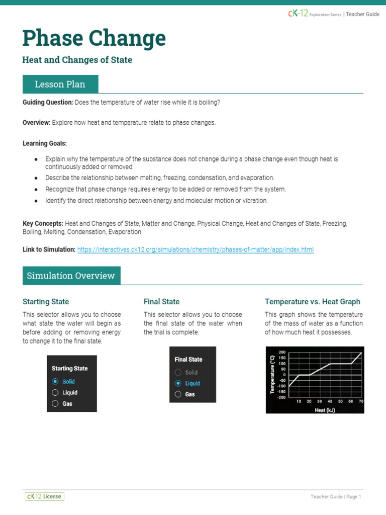 06 - Phase Change | PDF | Liquids | Phase (Matter)