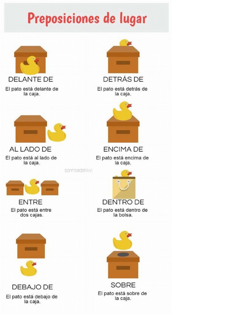 Preposiciones de Lugar | PDF