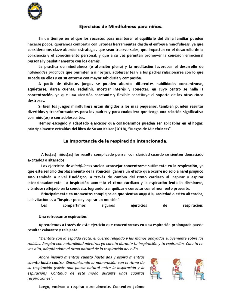 Mindfulness Infantil: Juegos y Respiración | PDF | Felicidad | Las ...