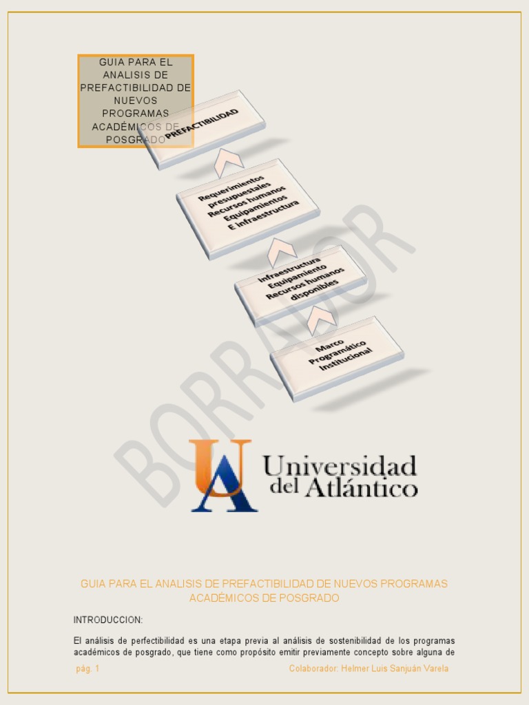 Prefactibilidad de Nuevos Programa Académico de Posgrado | PDF ...