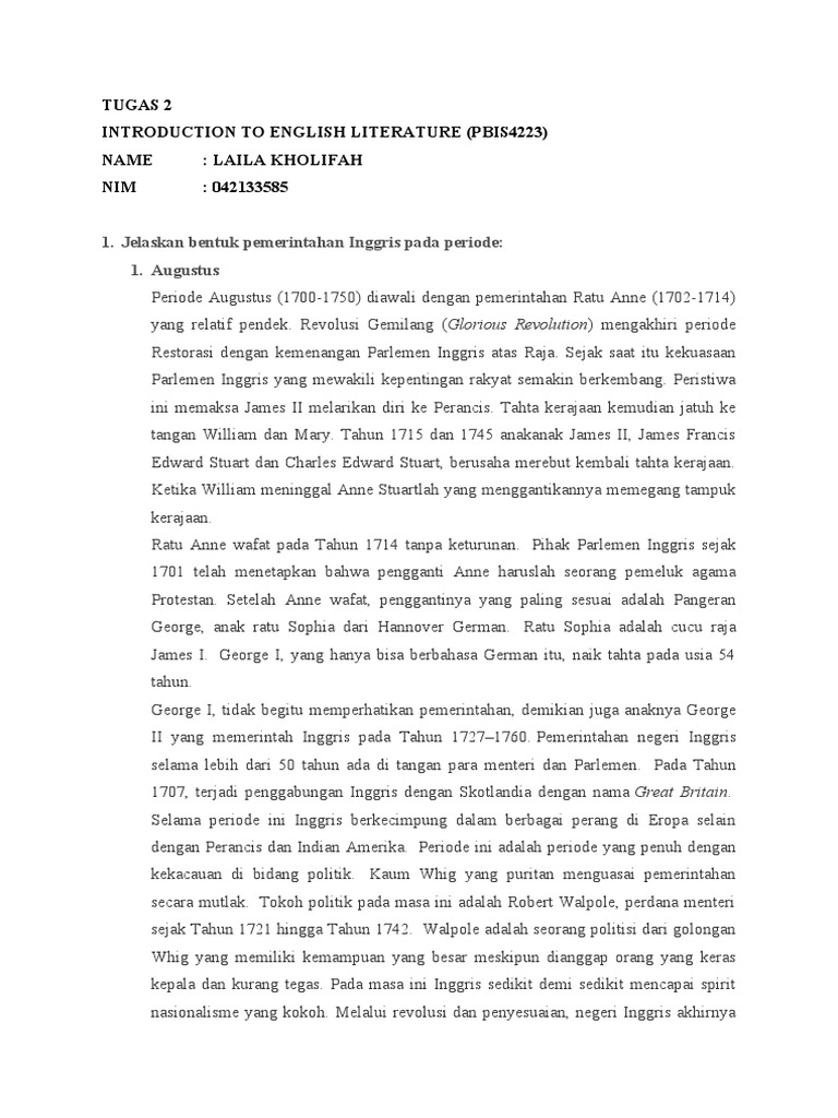 T2 Introduction To English Literature | PDF