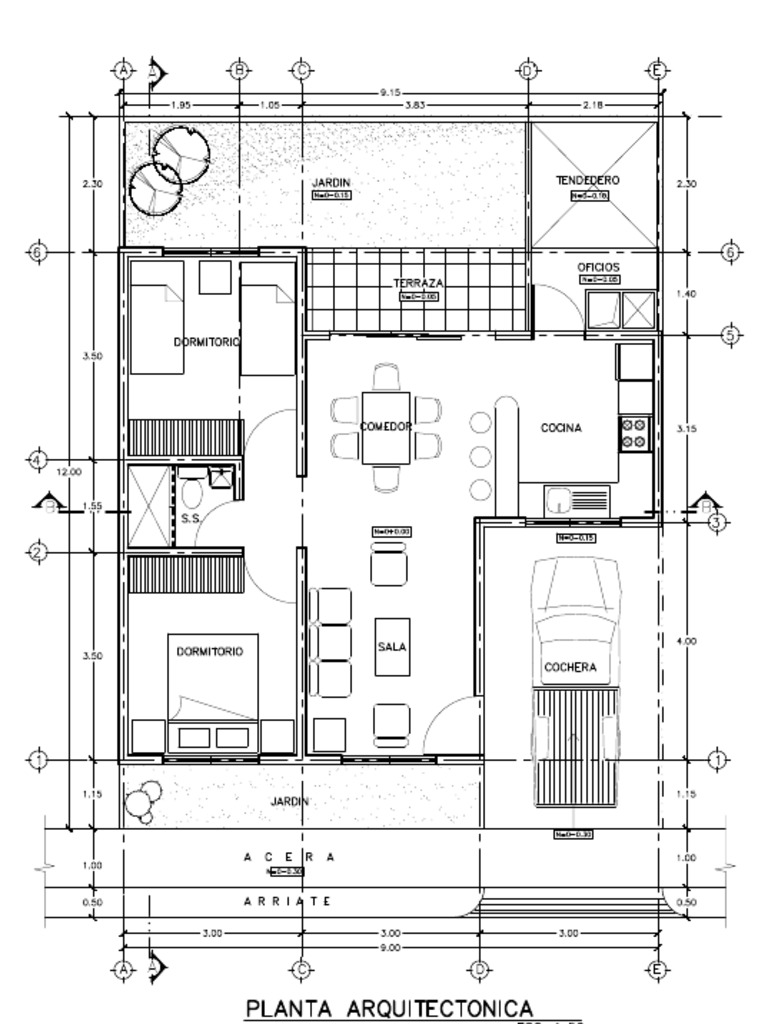 Planta Arquitectonica (2) | PDF
