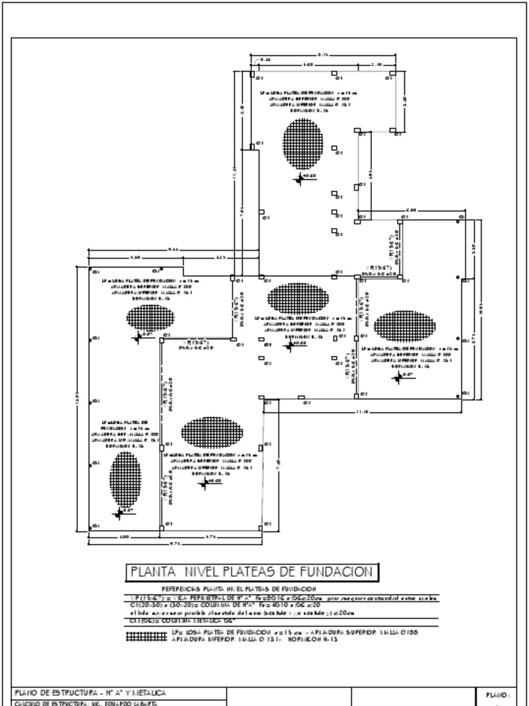 Calculo Platea-A3 Vertical 1 | PDF