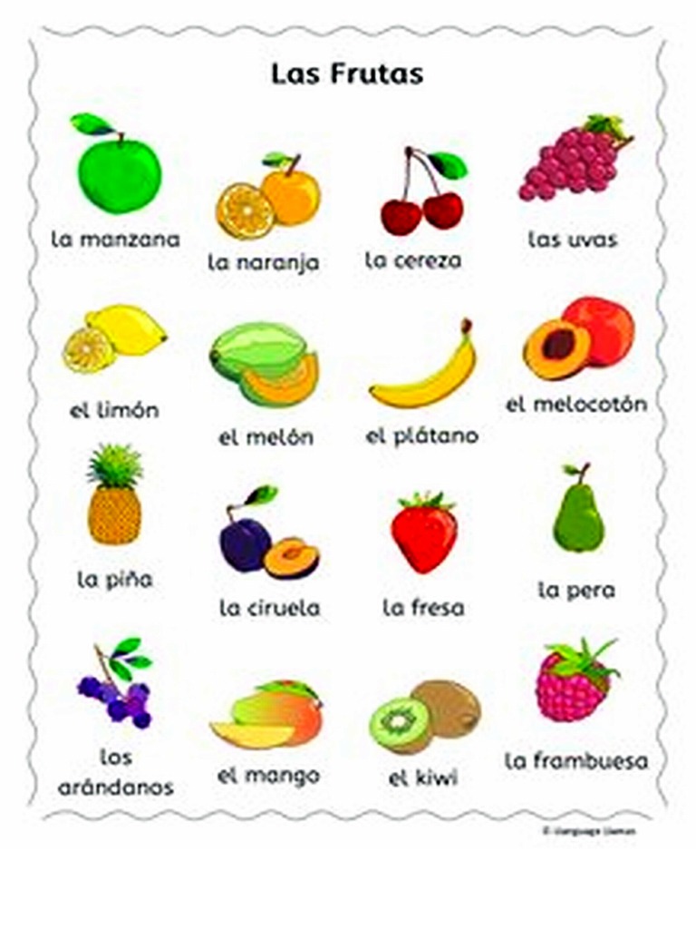Las Frutas | PDF