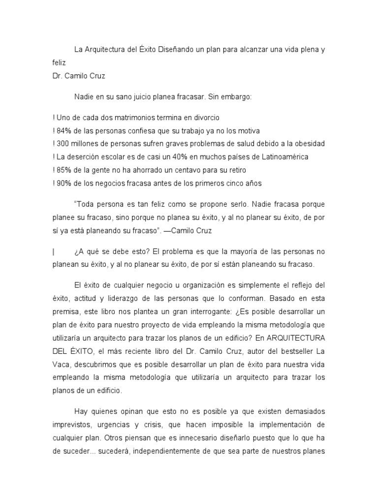 La Arquitectura Del éxito Pdf