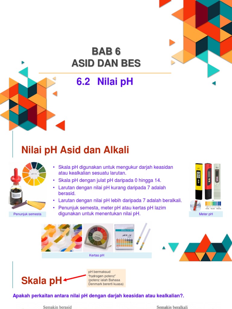 Bab 6 Asid Dan Bes 6 2 Nilai Ph Pdf