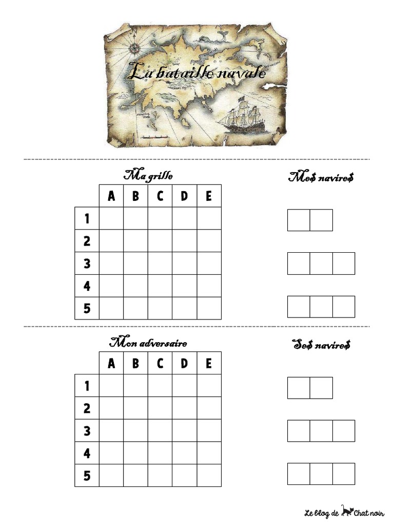 Bataille Navale CP Niveau 1 | PDF