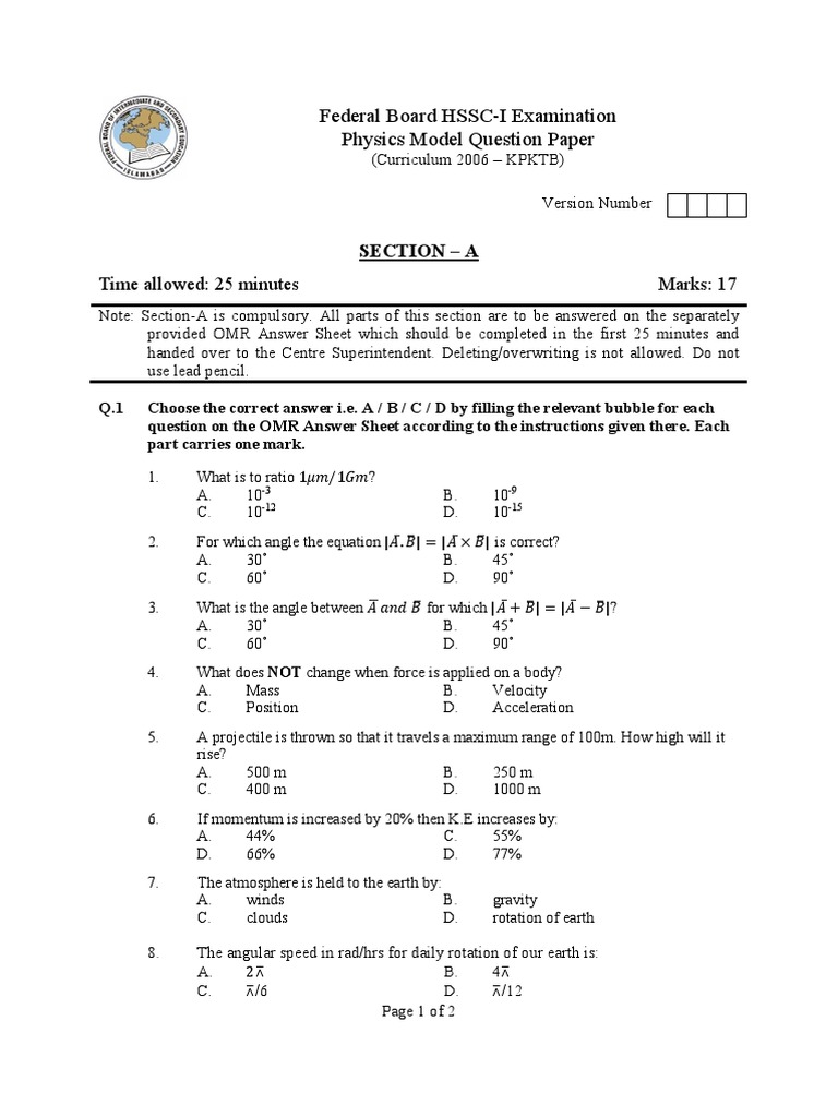 Physics HSSC-I According To KPK Book | PDF | Waves | Polarization (Waves)