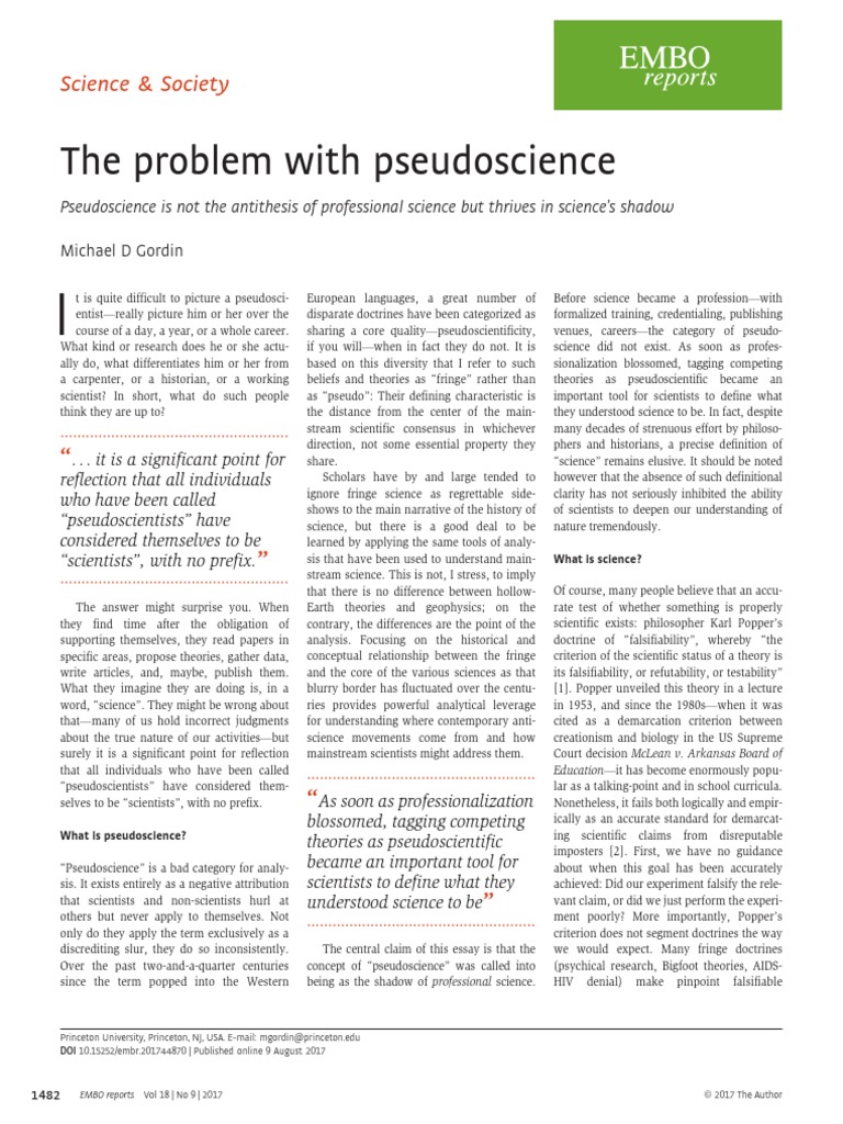 The Problem With Pseudoscience | PDF | Pseudoscience | Science