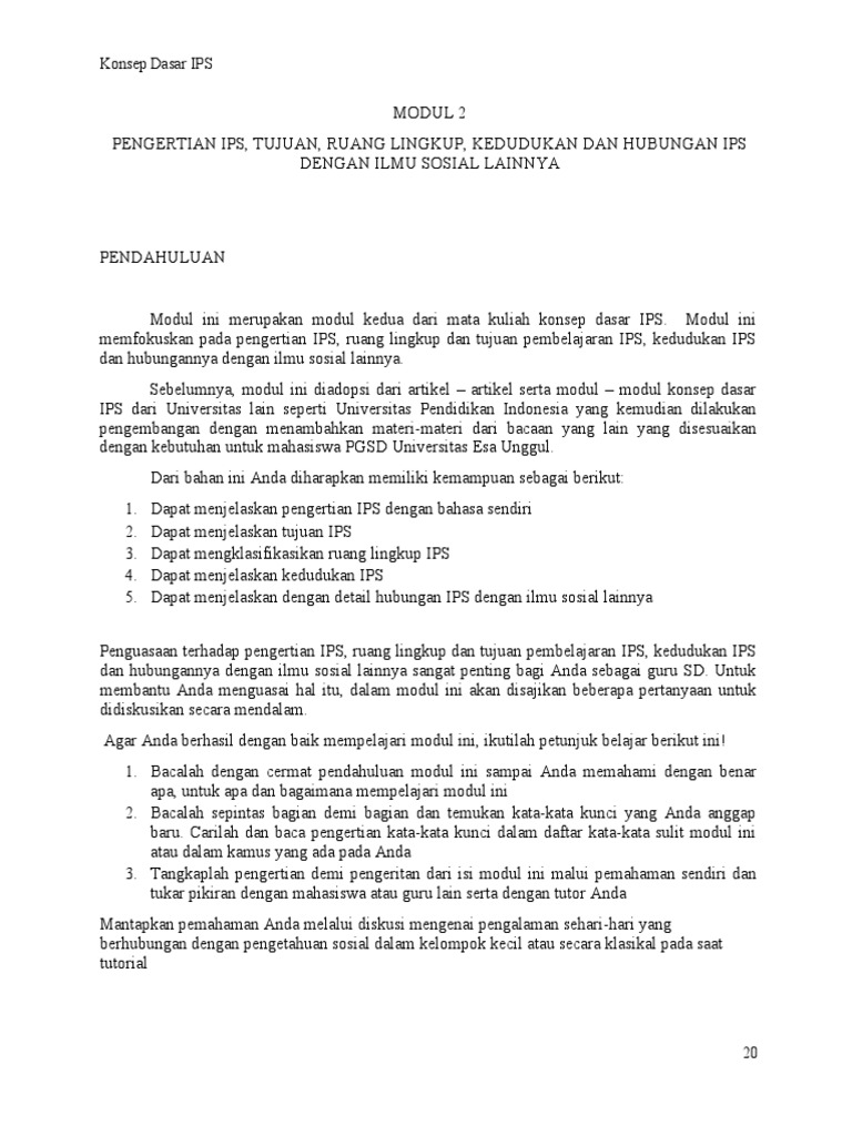Konsep Dasar Ips | PDF