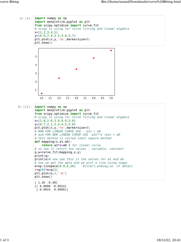 Curve Fitting Download Free Pdf Computer Programming Computer Science