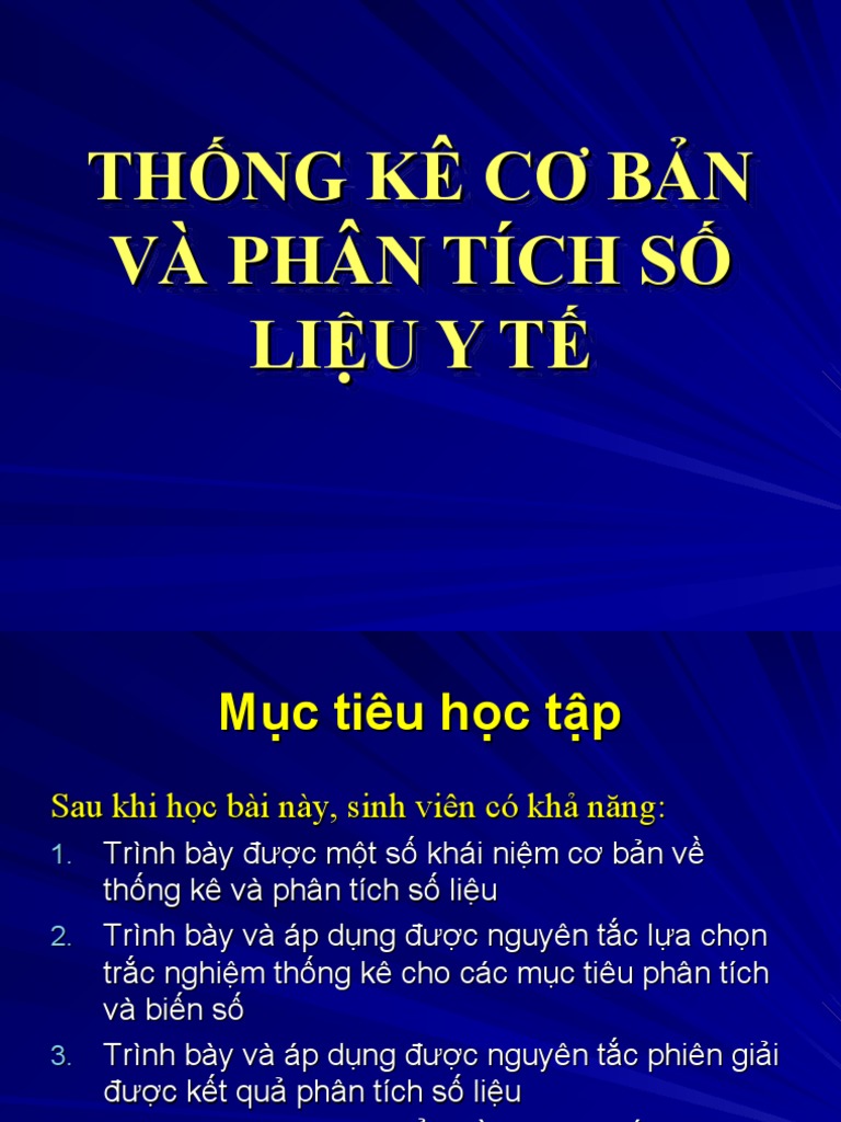 Bai 8 Thong Ke Co Ban Va Phan Tich So Lieu | PDF