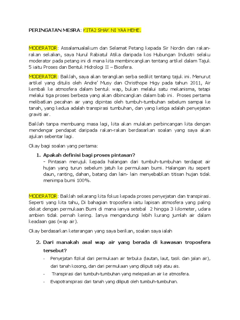 Tutorial Geo Tajuk 5 | PDF