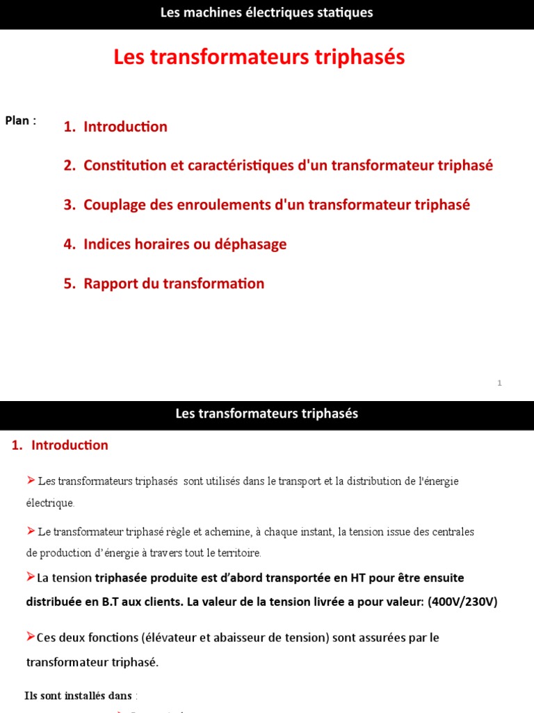 Transformateur Triphasé | PDF | Transformateur électrique | Sciences physiques
