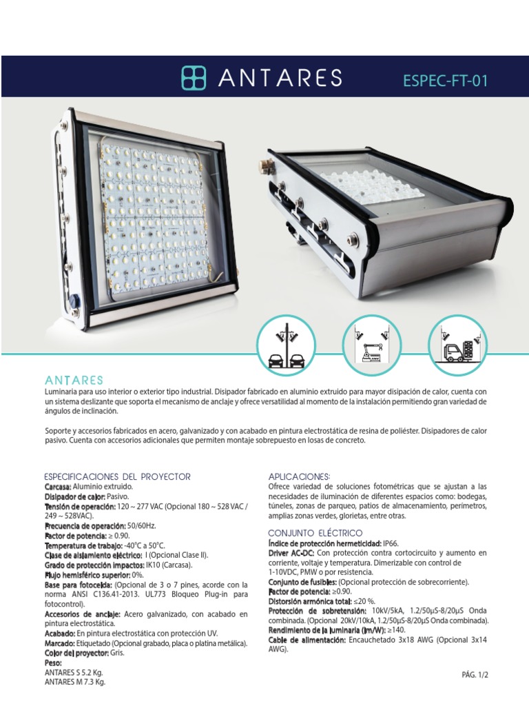 FT 01 ANTARES | PDF | Ciencias fisicas | Ingeniería de Edificación