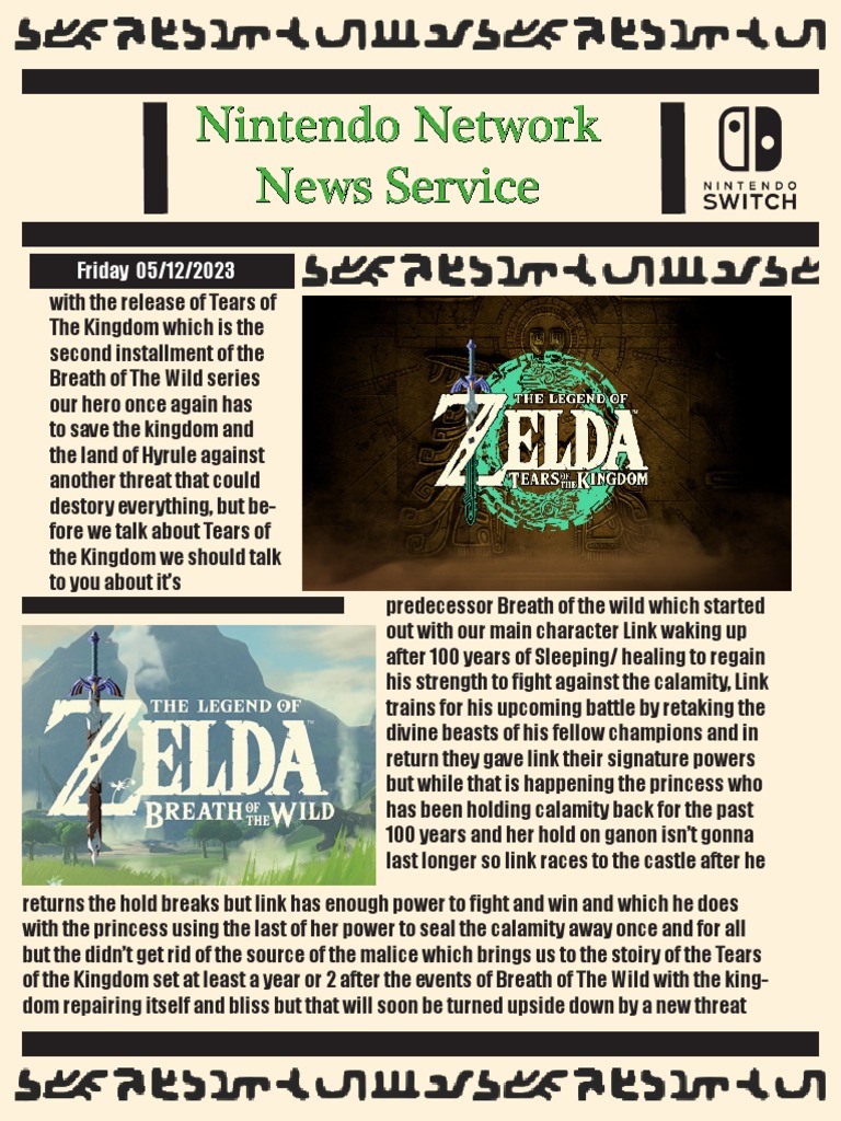 TOTK | PDF | The Legend Of Zelda | Nintendo