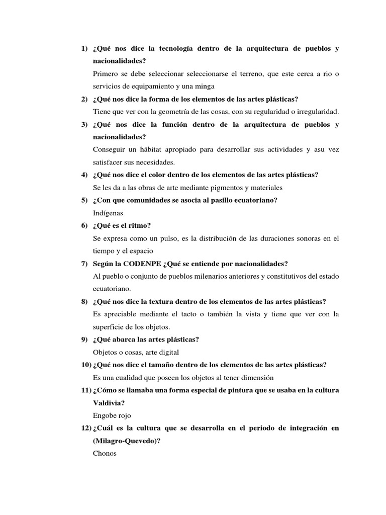 Preguntas Del Quizz | PDF