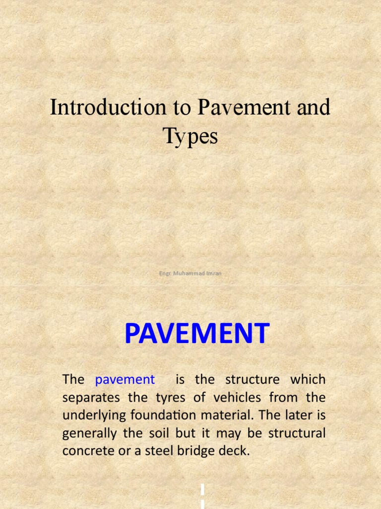 Introduction To Pavement and Types | PDF | Road Surface | Concrete