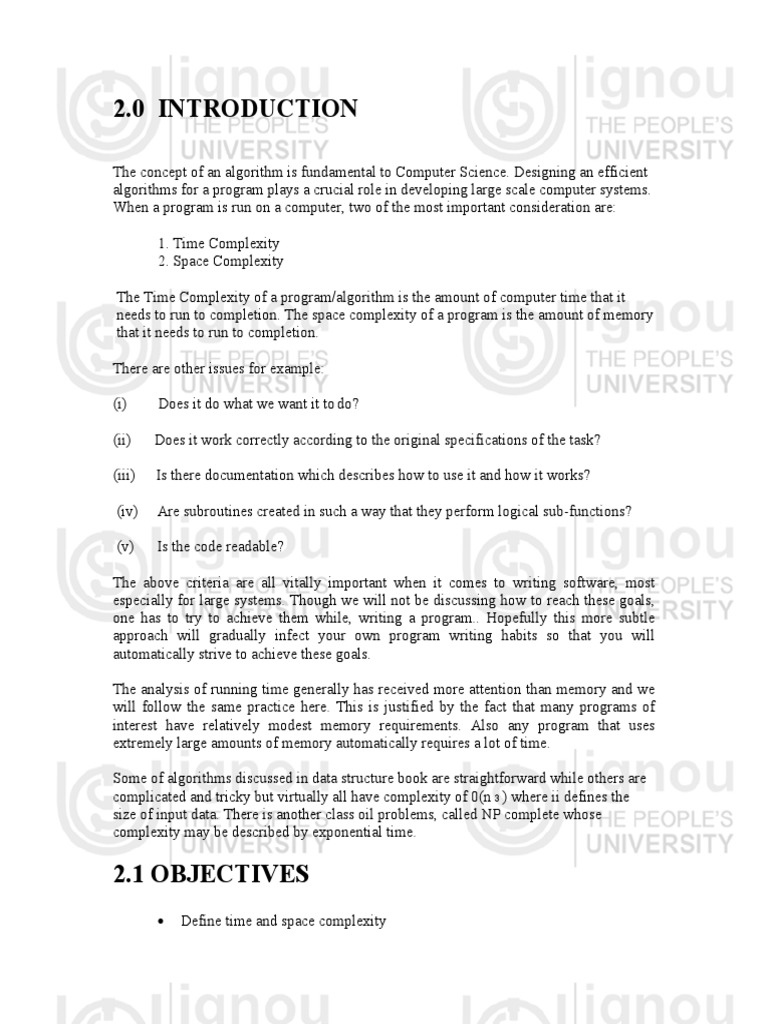 Unit 2 | Download Free PDF | Time Complexity | Computational Complexity Theory