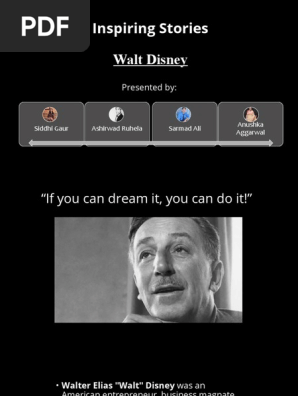 Young Walt Disney Entrepreneur
