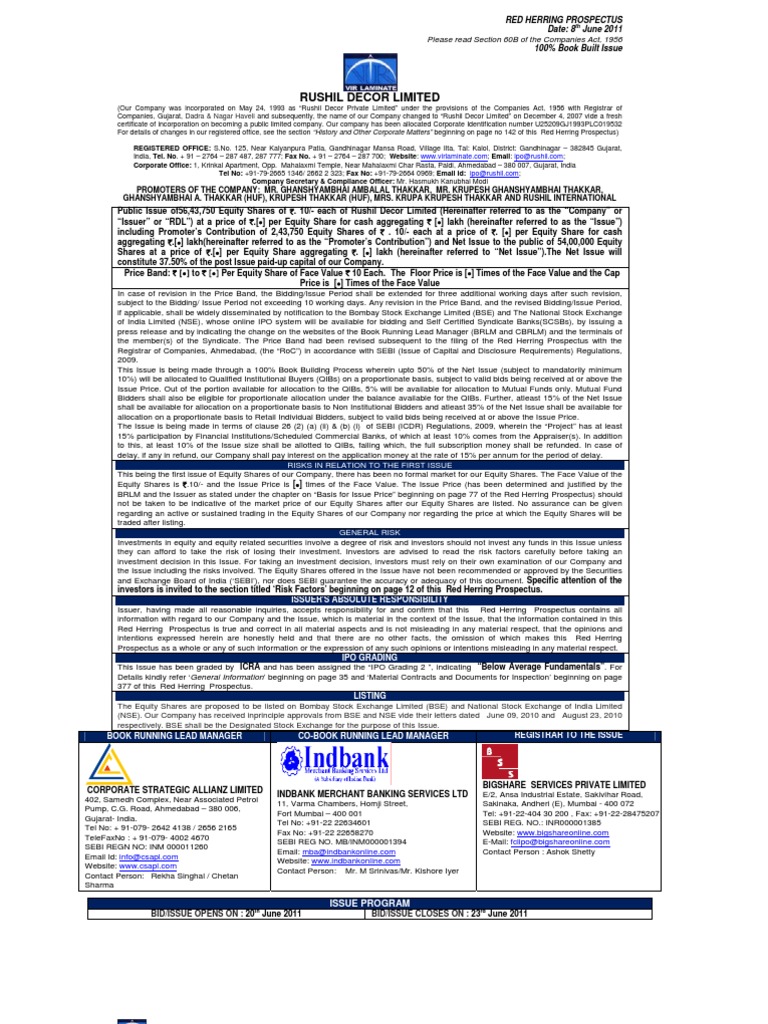 Rushil | PDF | Stocks | Securities (Finance)